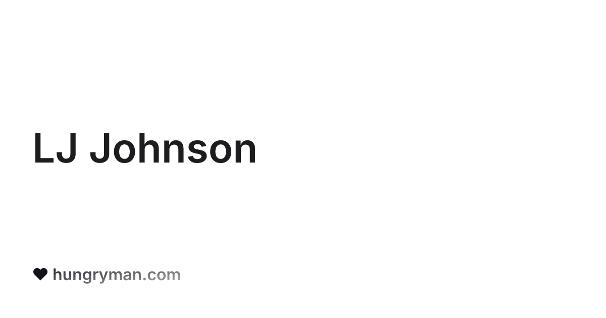 LJ Johnson – hungryman